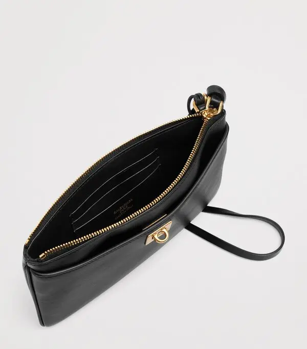Balenciaga Calfskin Rodeo Pouch - Black
