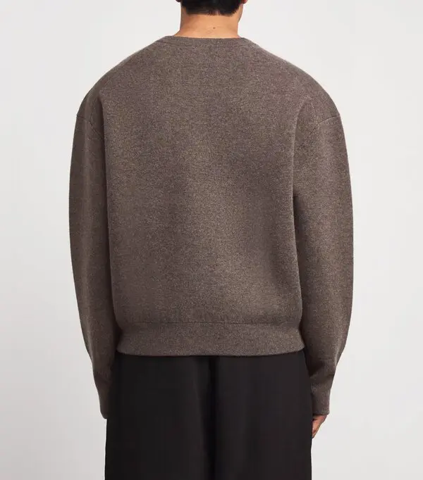 Studio Nicholson Wool-cashmere V-neck Sweater - Grey