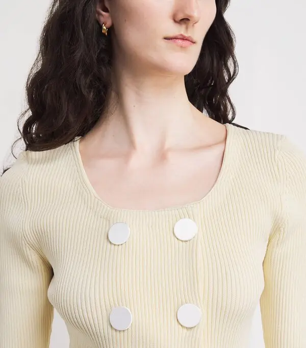 Claudie Pierlot Knitted Button-up Top