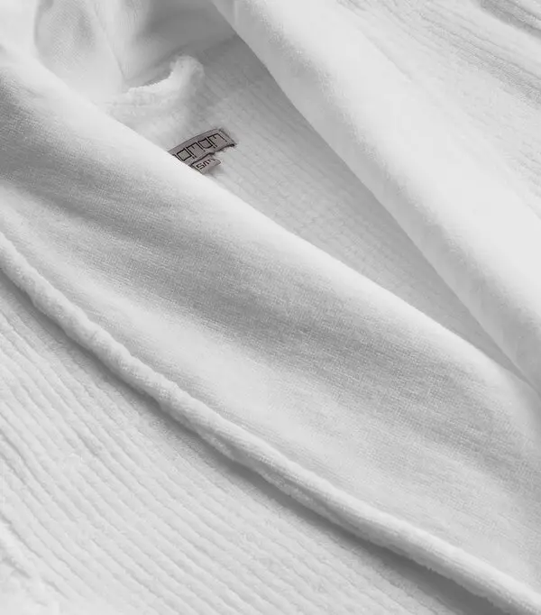 HAMAM Organic Cotton Raya Bathrobe - White