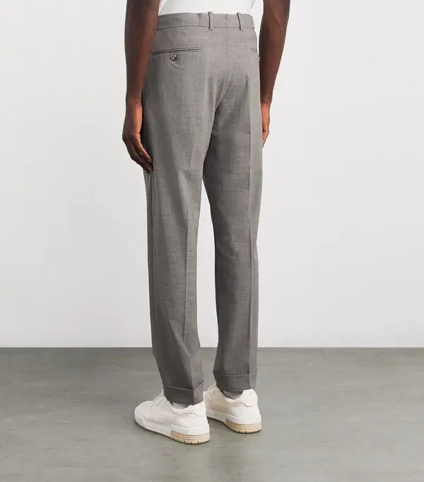 Rlx Ralph Lauren Wool-blend Slim Trousers