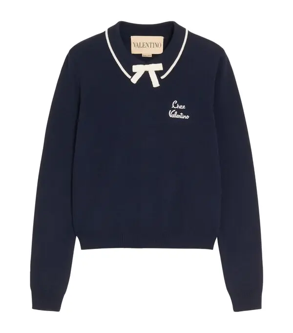 Valentino Garavani Virgin Wool Chez Sweater
