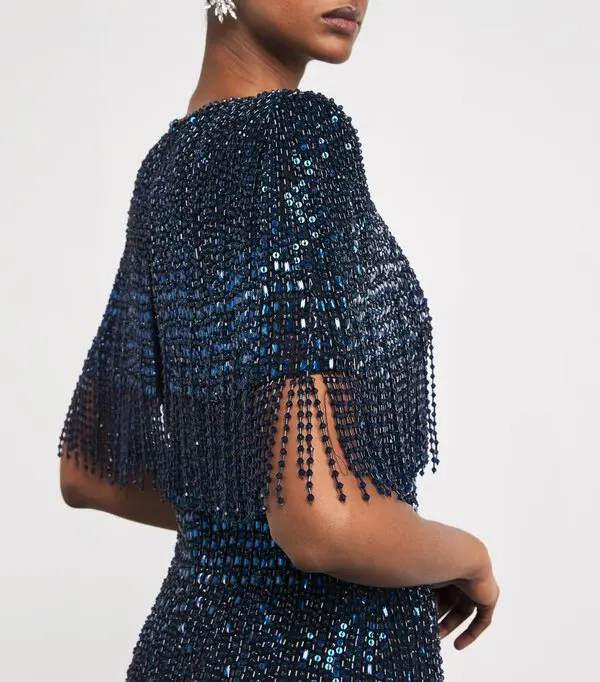 Jenny Packham Embellished Lyla May Gown - Blue