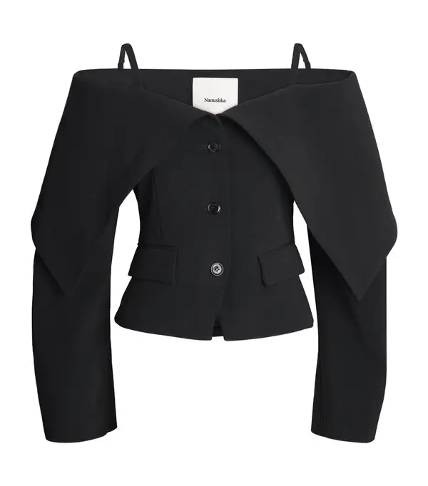 Nanushka Fold-over Amantha Blazer