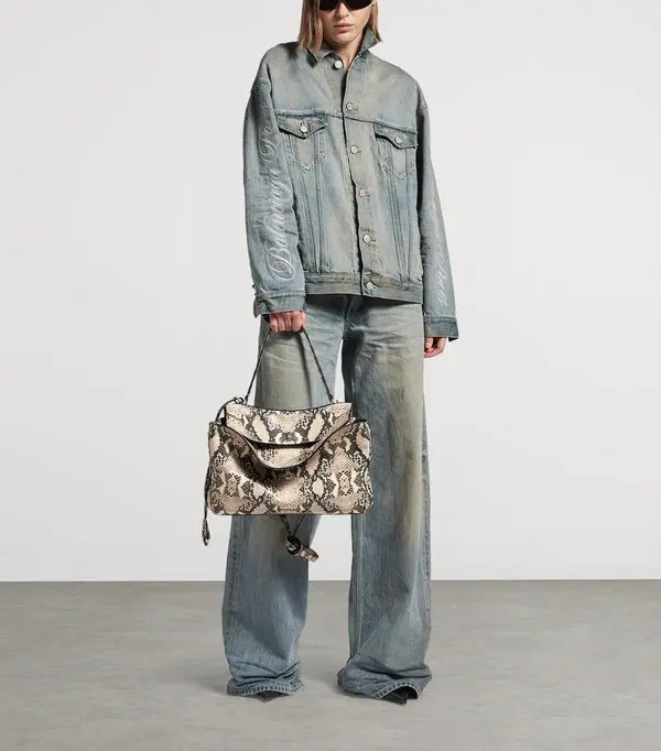 Balenciaga Leather Rodeo Shoulder Bag - Brown