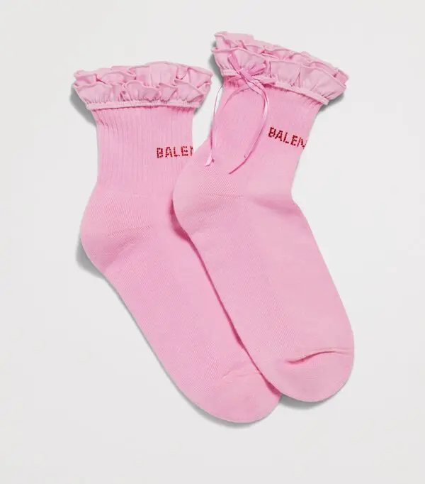 Balenciaga Cotton-blend Bow Socks