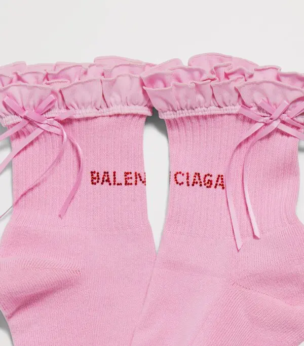 Balenciaga Cotton-blend Bow Socks