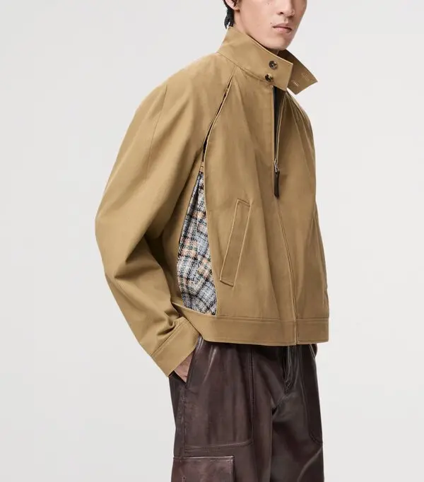 Loewe Wool-cotton Blend Zip-up Jacket - Beige