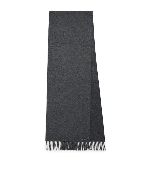 Balenciaga Cashmere-wool Scarf - Grey
