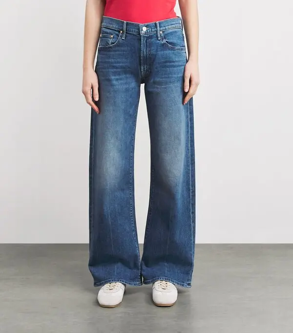 MOTHER The Lasso Sneak Barrel-leg Jeans - Blue