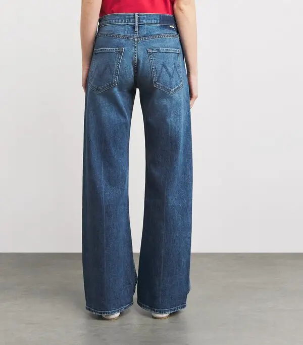 MOTHER The Lasso Sneak Barrel-leg Jeans - Blue