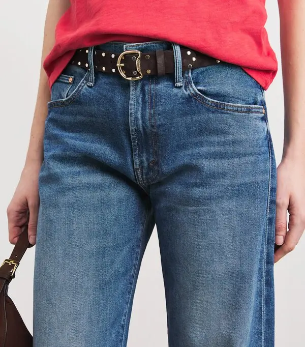MOTHER The Lasso Sneak Barrel-leg Jeans - Blue