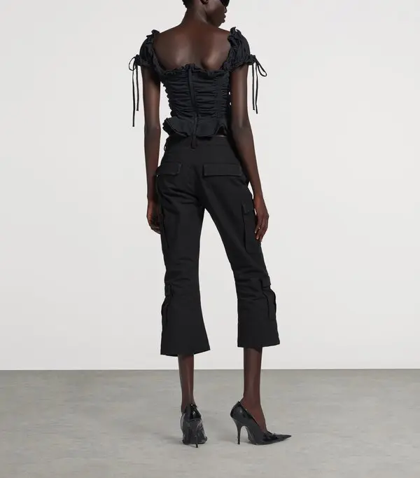 Balenciaga Gathered Crop Top