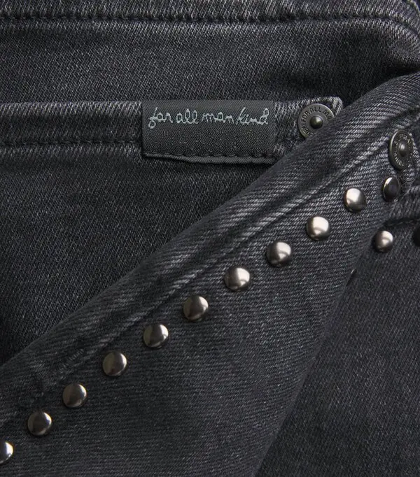 7 For All Mankind Studded Dojo Flare Jeans
