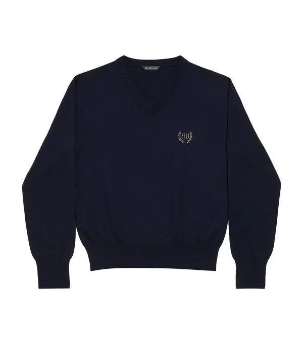 Balenciaga Wool Embroidered Sweater