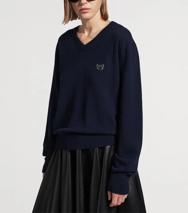 Balenciaga Wool Embroidered Sweater