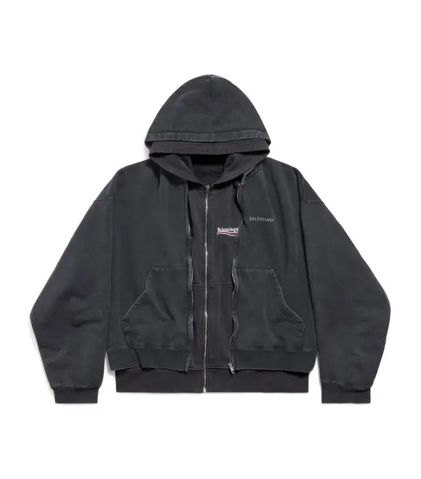 Balenciaga Layered Logo Hoodie