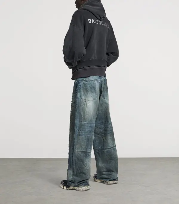 Balenciaga Layered Logo Hoodie