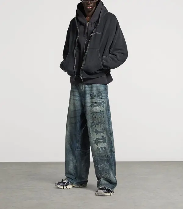 Balenciaga Layered Logo Hoodie