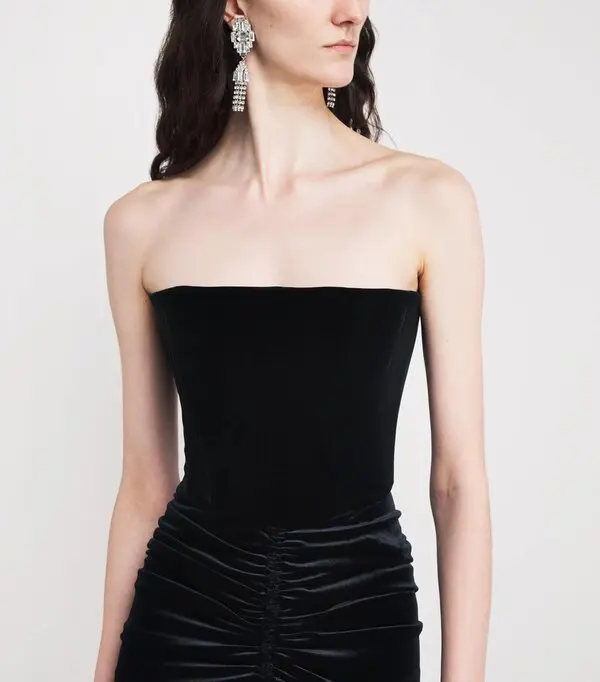 Alex Perry Strapless Ruched Gown