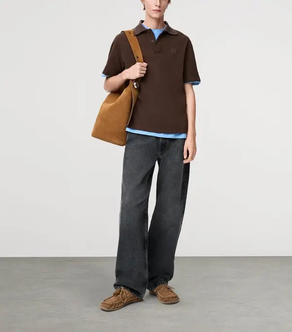 Loewe Buckle-strap Straight Jeans - Black