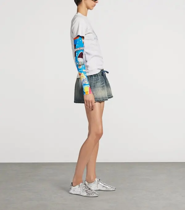 Balenciaga Double-sleeved Logo T-shirt