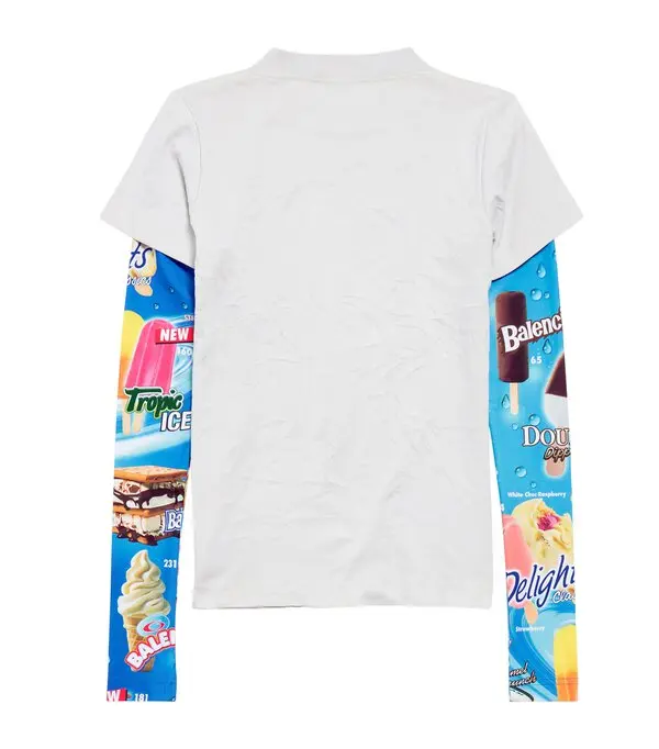 Balenciaga Double-sleeved Logo T-shirt