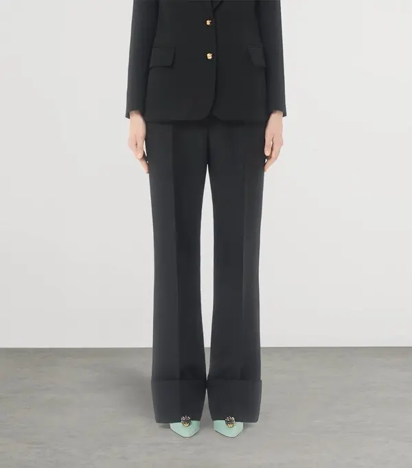 Valentino Garavani Virgin Wool-silk Trousers