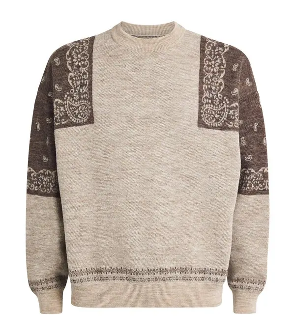 Kapital Wool Bandana Jacquard Sweater