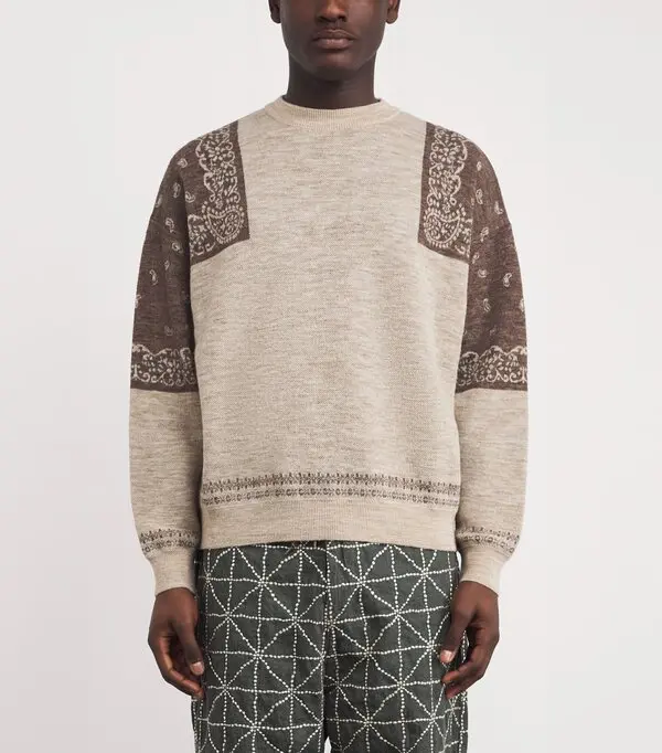 Kapital Wool Bandana Jacquard Sweater