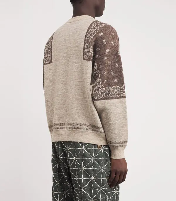 Kapital Wool Bandana Jacquard Sweater