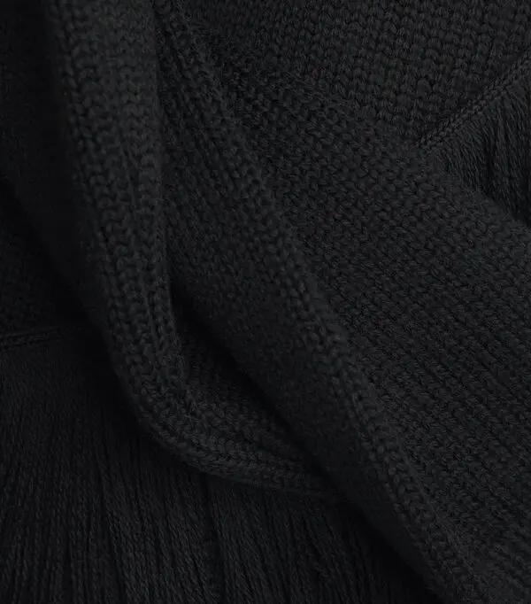 Ulla Johnson Wool Fringe-detail Ina Sweater - Black