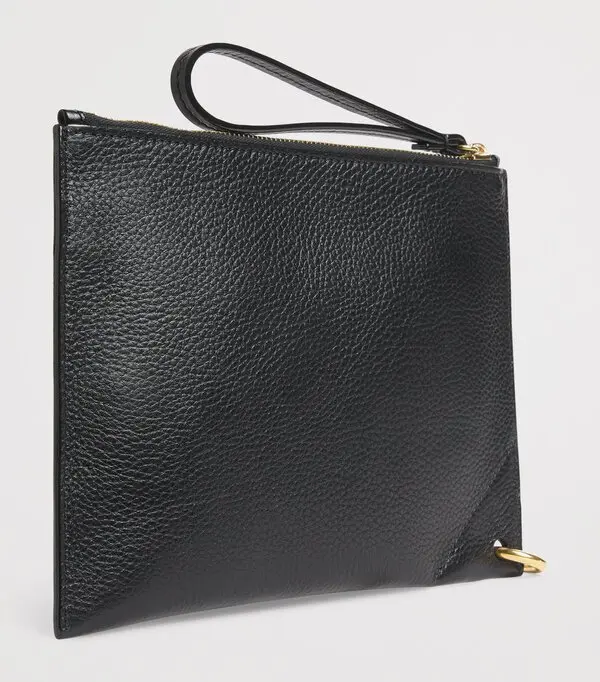 Chloé Leather Spin Pouch - Black