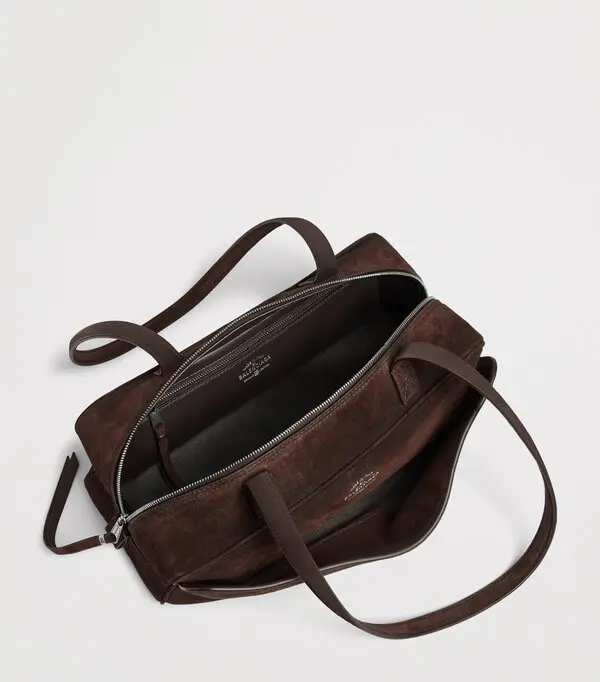 Balenciaga Small Leather Carrie Bowling Top-handle Bag - Brown