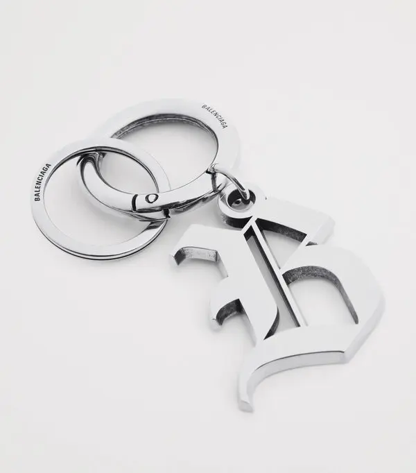 Balenciaga Melrose B Keychain - Neutral
