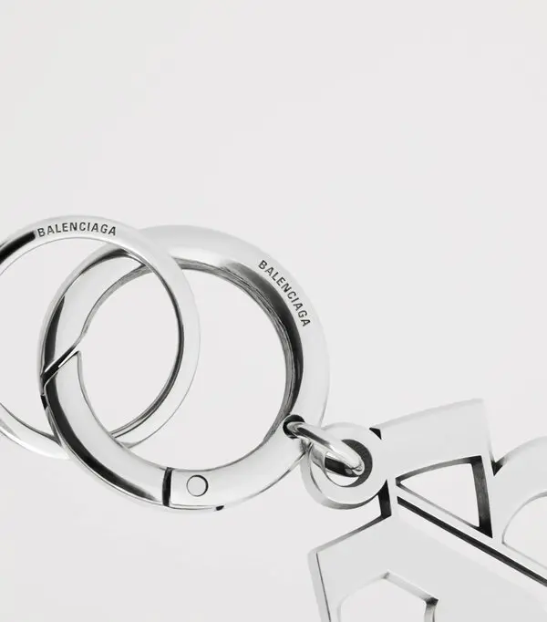 Balenciaga Melrose B Keychain - Neutral