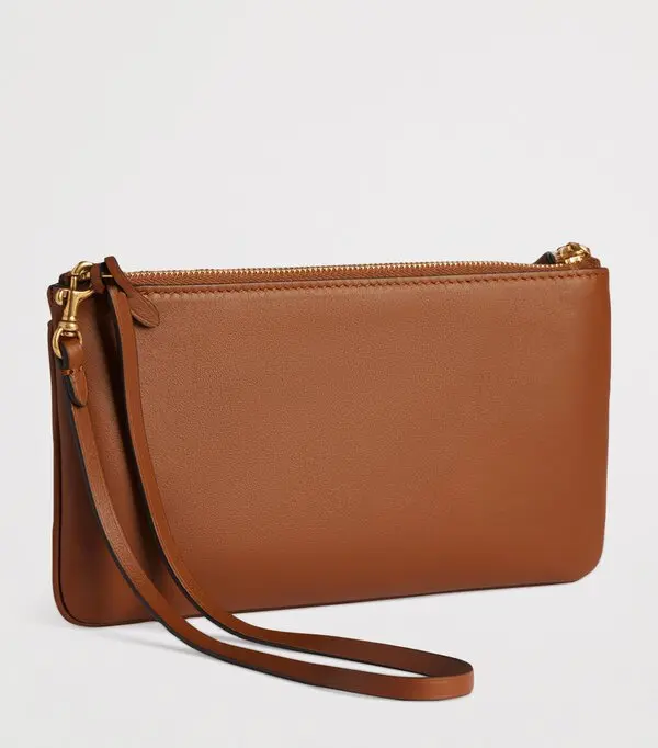 Balenciaga Calfskin Rodeo Pouch - Brown
