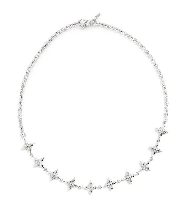 Emanuele Bicocchi Sterling Cross Chain Necklace - Silver