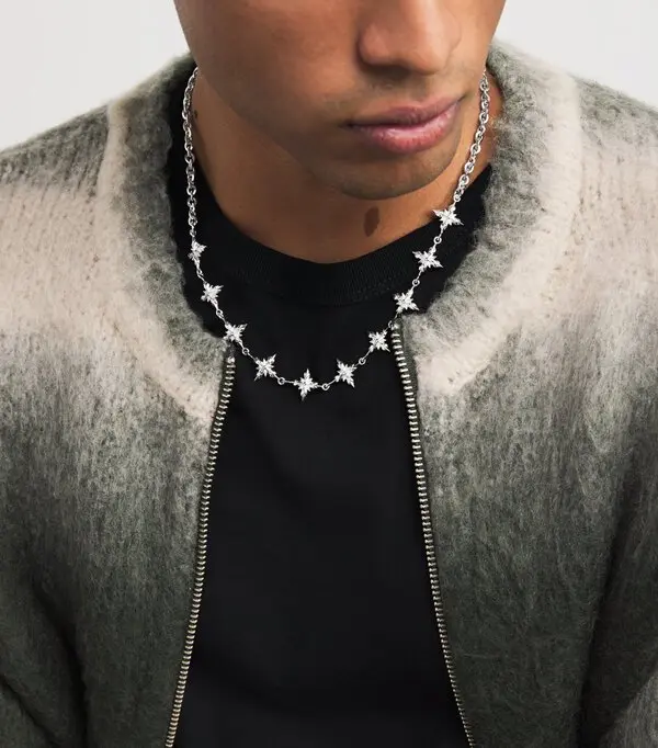 Emanuele Bicocchi Sterling Cross Chain Necklace