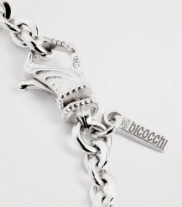 Emanuele Bicocchi Sterling Cross Chain Necklace
