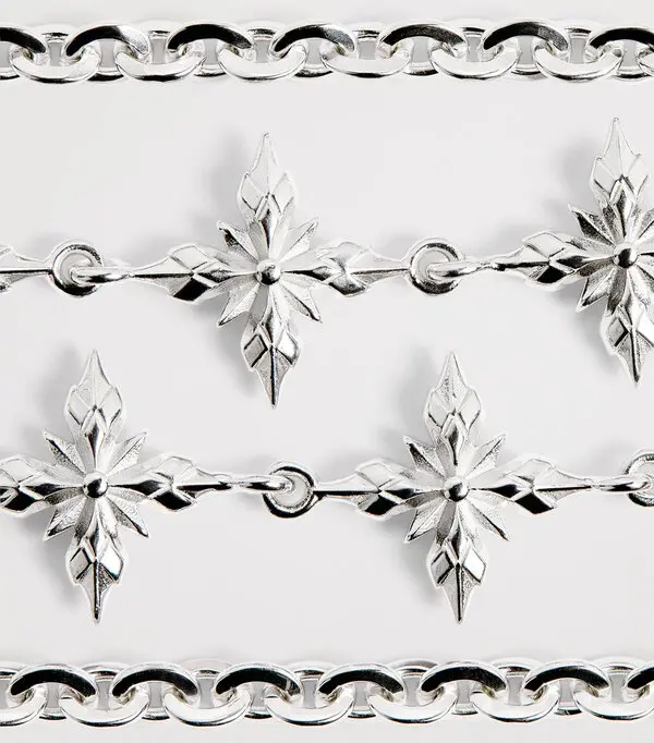 Emanuele Bicocchi Sterling Cross Chain Necklace