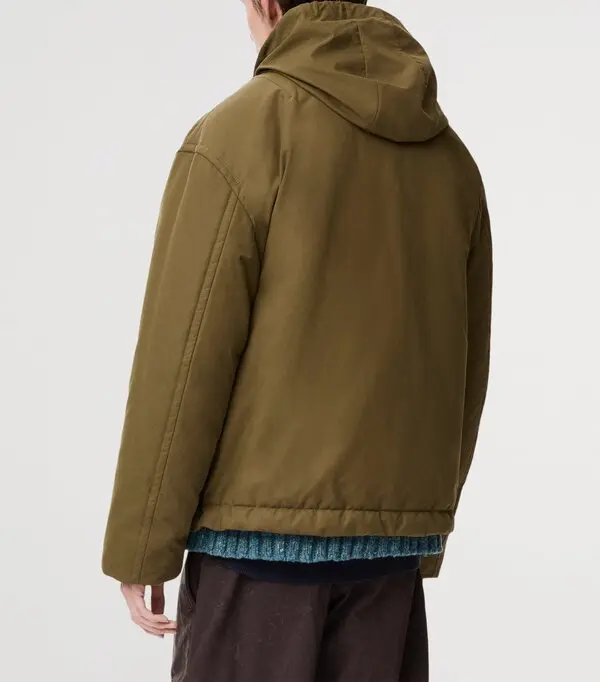 Loewe Wool-cotton Blend Padded Jacket
