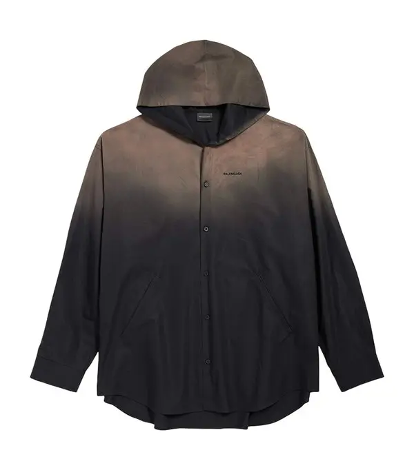 Balenciaga Hooded Ombré Shirt