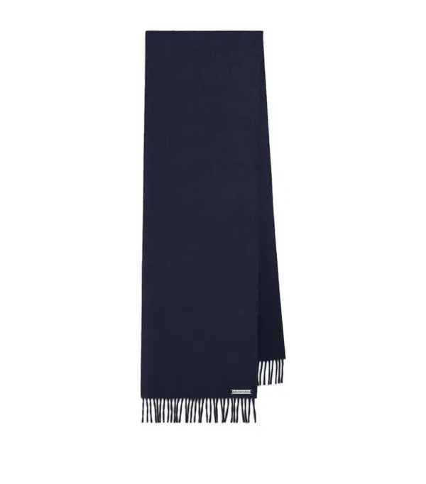 Balenciaga Cashmere-wool Scarf - Blue