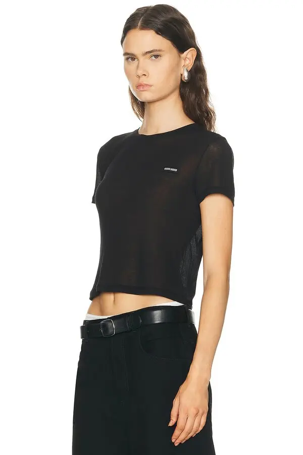 Miu Miu Costina Cropped Top