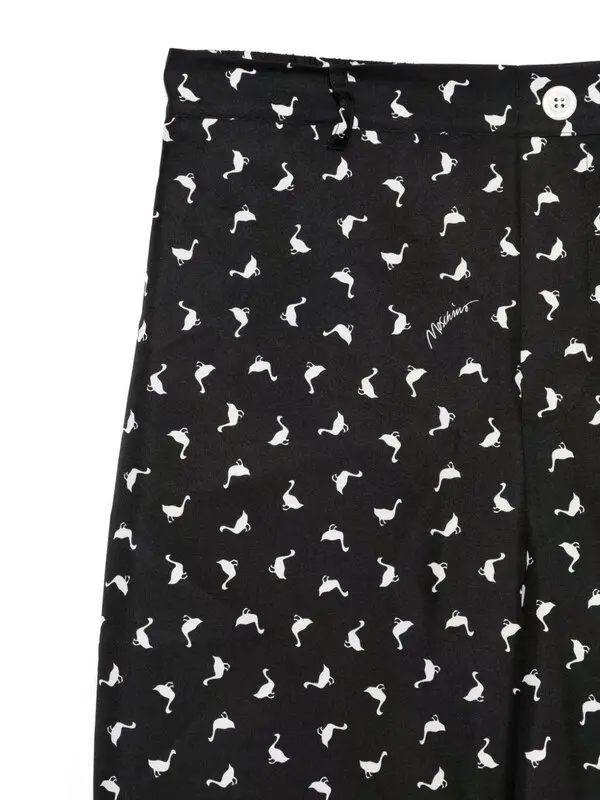 Moschino Printed Straight Trousers