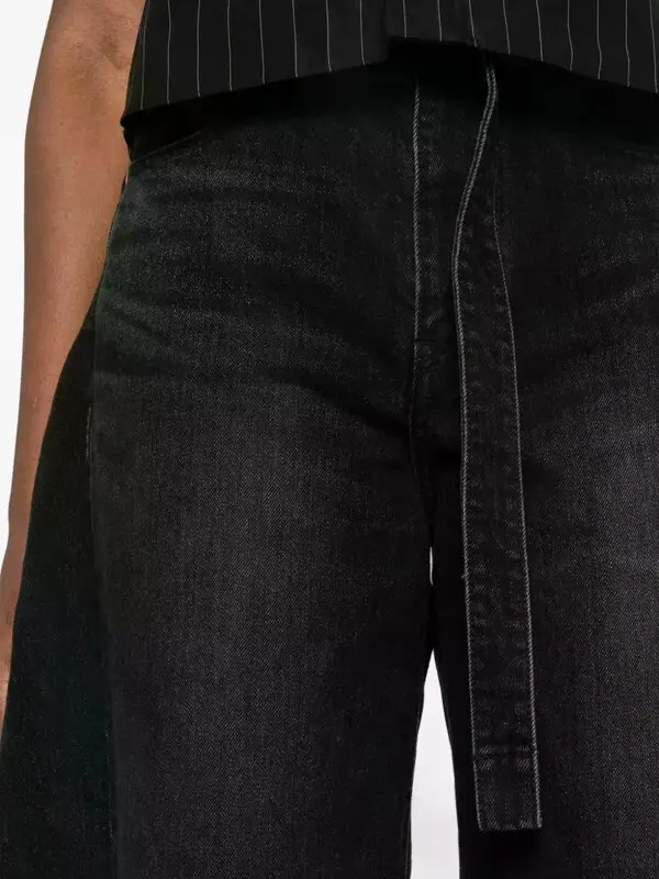 Sacai Belted Trousers - Black