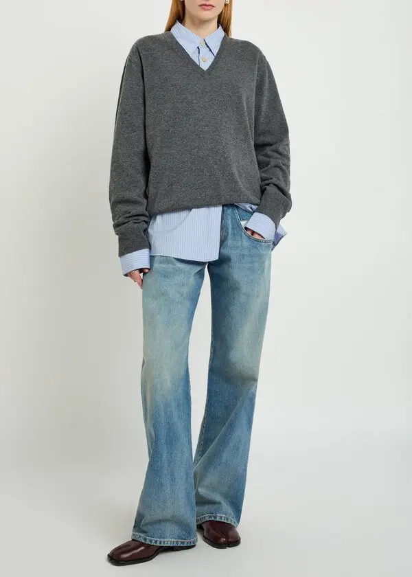 MAISON MARGIELA Exposed-pocket Straight-leg Jeans - Denim