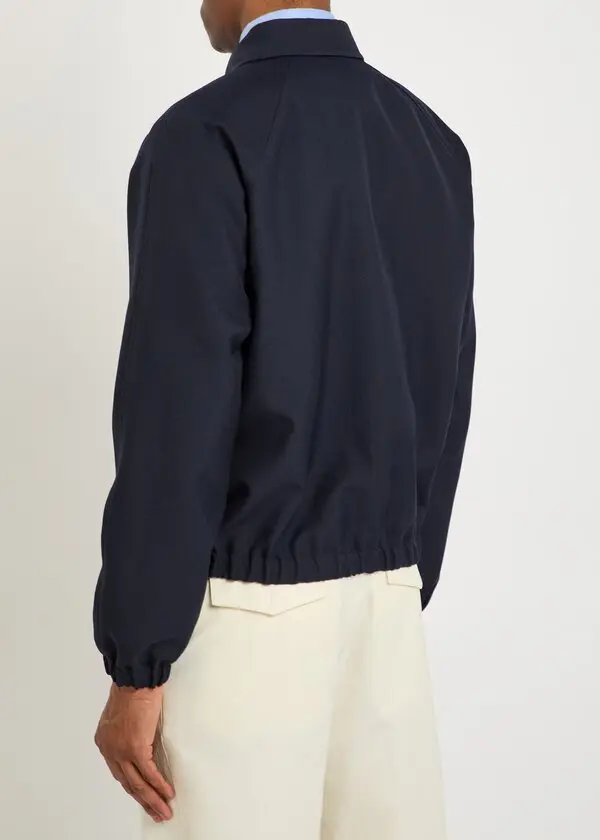 Valentino Garavani Logo-plaque Woven Jacket