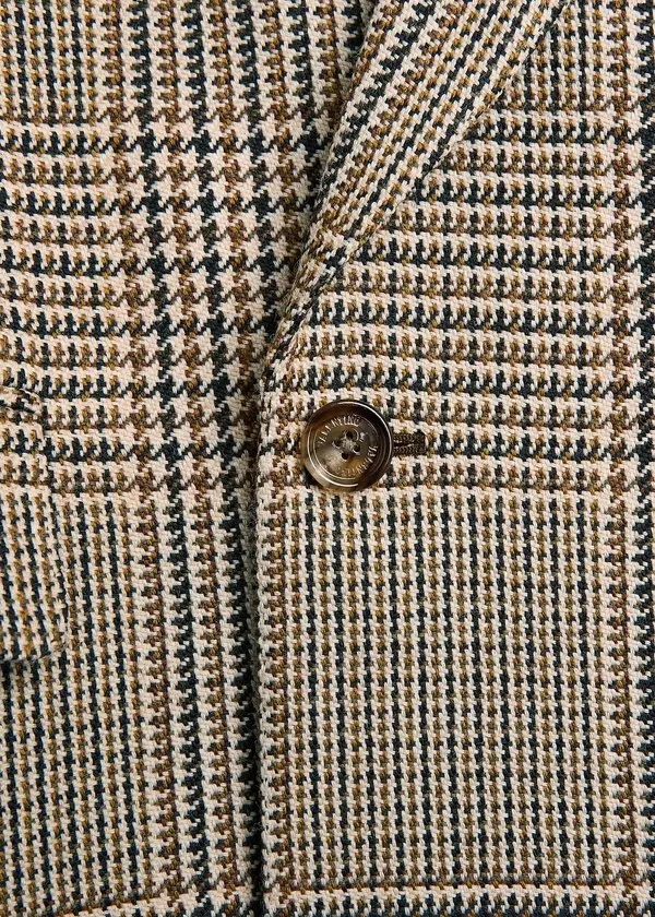 Valentino Garavani Houndstooth Double-breasted Wool Blazer